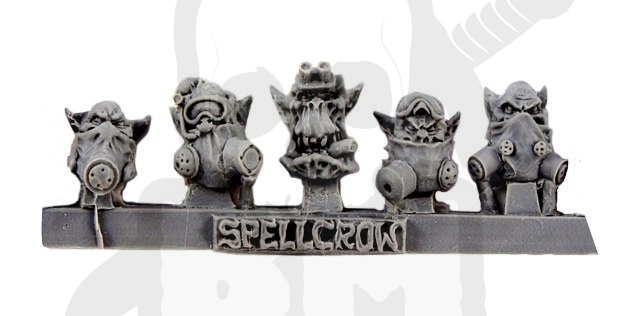 Battle-Models > Głowy orków w Maskach Gazowych 10 szt. ork orki Orcs ...